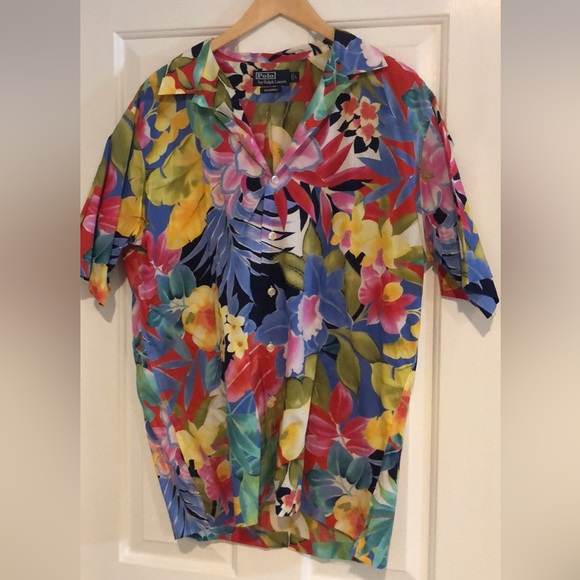 Polo Ralph Lauren | Shirts | Vintage Polo By Ralph Lauren Floral Button ...